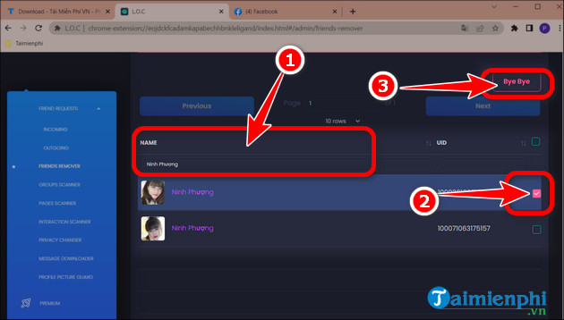 Tải Multiple Tools for Facebook, L.O.C, tải tin nhắn, bảo vệ Avatar FB