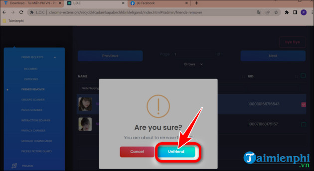 Tải Multiple Tools for Facebook, L.O.C, tải tin nhắn, bảo vệ Avatar FB