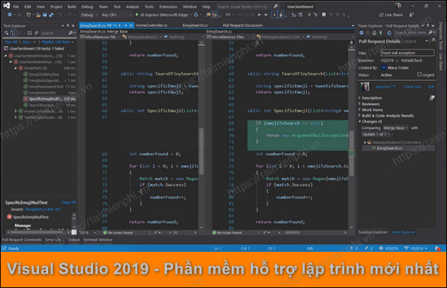Tải Visual Studio 2019, phần mềm hỗ trợ lập trình -taimienphi.vn