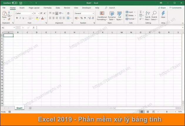 Tải Excel 2019, phần mềm tạo và chỉnh sửa bảng tính dữ liệu -taimienph