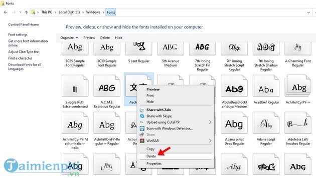 Download Font AutoCAD Full - Phông chữ tiếng Việt đầy đủ mới nhất -tai