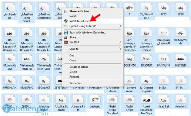 Download Font AutoCAD Full - Phông chữ tiếng Việt đầy đủ mới nhất -tai