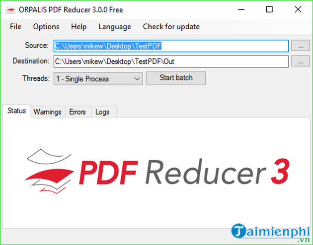 Download ORPALIS PDF Reducer - Nén, giảm dung lượng file PDF -taimienp