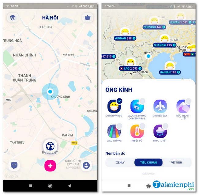 Tải Zenly - Ứng dụng định vị, theo dõi bạn bè -taimienphi.vn