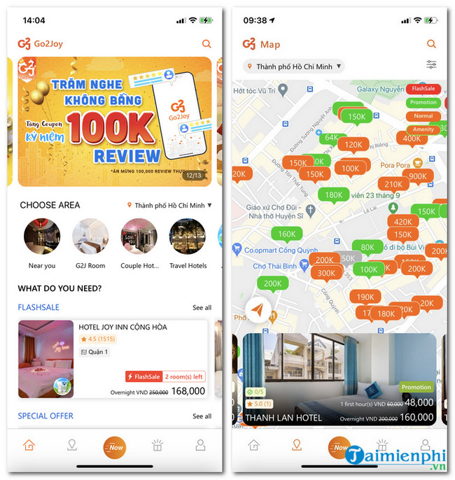 Download Go2Joy - ứng dụng đặt phòng khách sạn nhà nghỉ ngắn ngày -tai