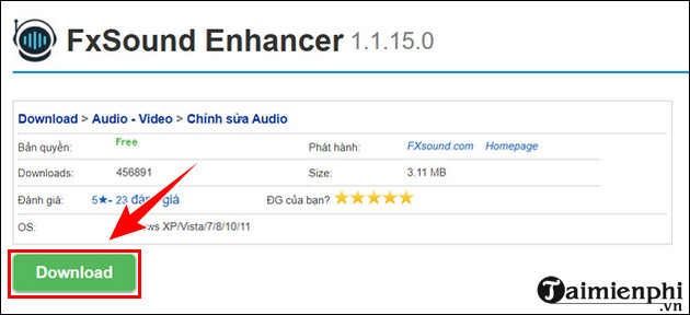Download FxSound - Phần mềm tăng chất lượng âm thanh máy tính -taimien