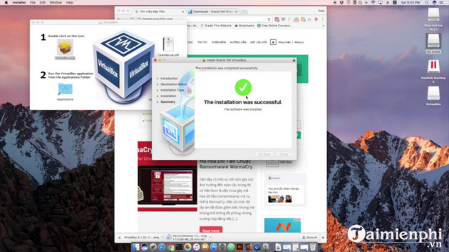 Tải VirtualBox cho Mac - Cài máy ảo chạy song song trên máy Mac -taimi