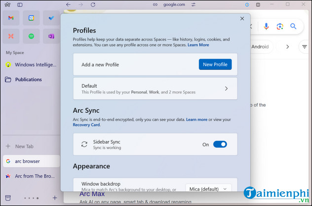 Download Arc Browser - Trình duyệt tích hợp công nghệ AI, ChatGPT -tai
