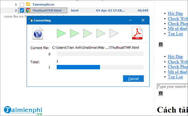 Tải Total HTML Converter - Chuyển đổi định dạng HTML sang PDF, Excel,