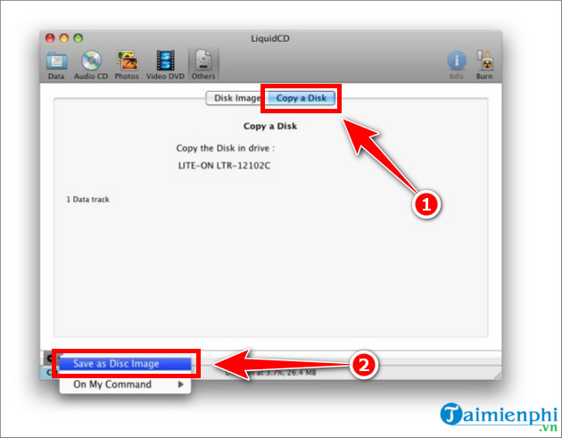 Tải LiquidCD - Phần mềm in, ghi đĩa CD, DVD miễn phí cho Mac -taimienp