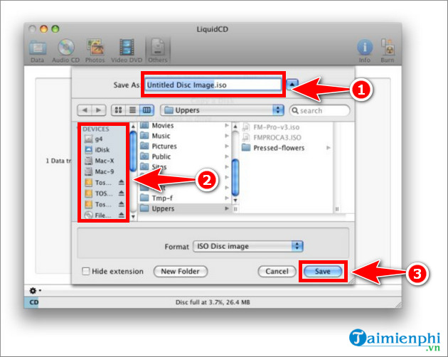 Tải LiquidCD - Phần mềm in, ghi đĩa CD, DVD miễn phí cho Mac -taimienp