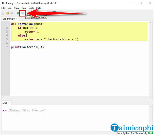 Tải Thonny - Phần mềm lập trình IDE Python cho người mới bắt đầu -taim