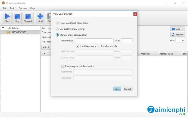 Download WFDownloader App 0.80 beta - Hỗ trợ download soft, app, video