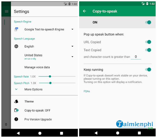 Download T2S Cho Android - Ứng dụng chuyển văn bản thành giọng nói cho
