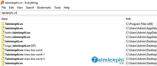 Download Everything Search Voidtools - Phần mềm tìm kiếm file máy tính