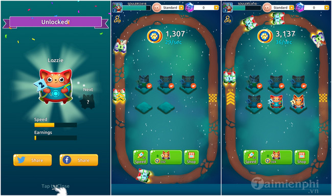 Tải Merge Cats, game hợp nhất mèo cho Android -taimienphi.vn