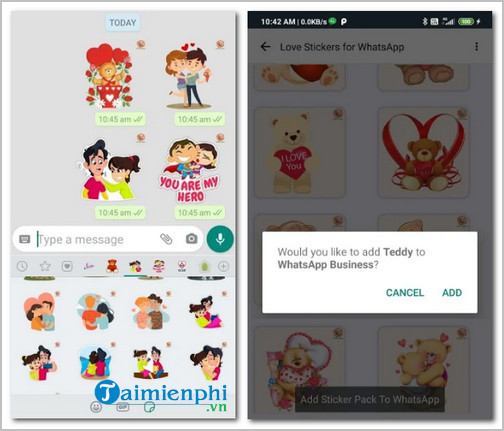 Download Awesome Romantic Love Stickers Free cho Android - Ứng dụng st