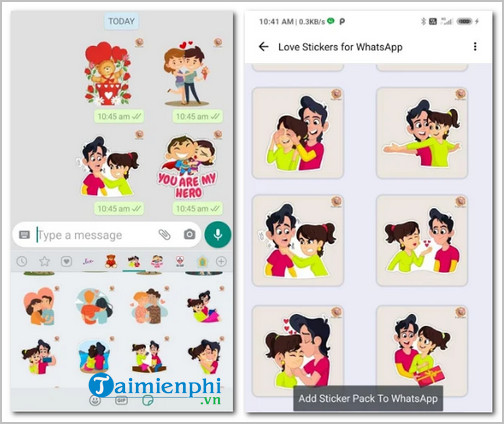 Download Awesome Romantic Love Stickers Free cho Android - Ứng dụng st