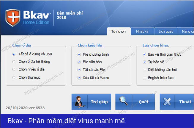 Tải Bkav Home, Pro miễn phí - Phần mềm diệt virus trên máy tính -taimi