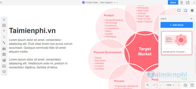 Download Cacoo Mới nhất - Công cụ vẽ biểu đồ, sitemap, sơ đồ tư duy tr