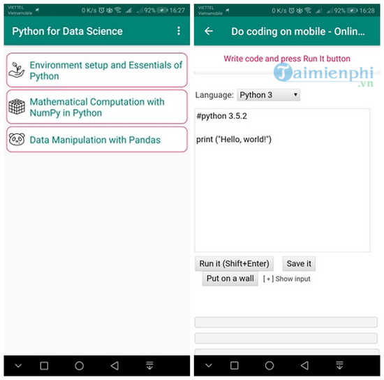Download Data Science Cho Android - Ứng dụng học lập trình cho điện th
