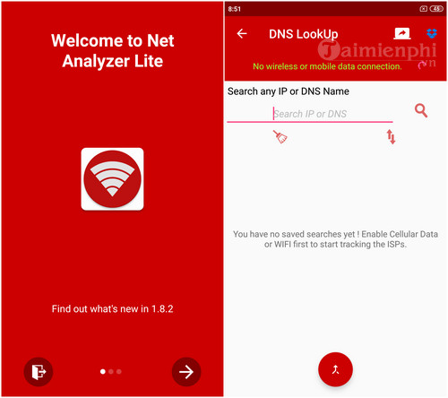 Download Net Analyzer Lite Cho Android - Ứng dụng kiểm tra mạng wifi c