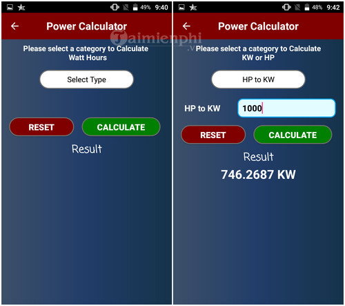 Download Electric Power Calculator Cho Android - Ứng dụng tính điện áp