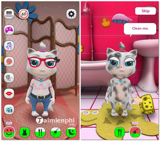 Tải My Talking Kitty Cat cho Android, iPhone, Game nuôi mèo ảo cho mob