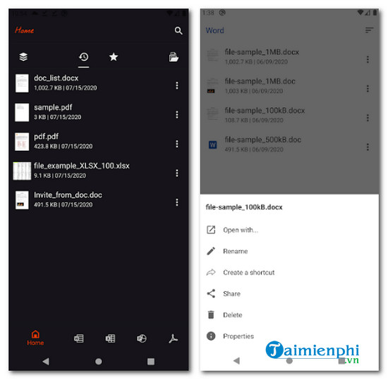Office Reader cho Android - Ứng dụng đọc file Excel, Word, PDF, PowerP