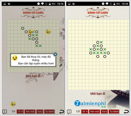 Tải Play Caro cho Android, Game cờ ca rô trên điện thoại -taimienphi.v