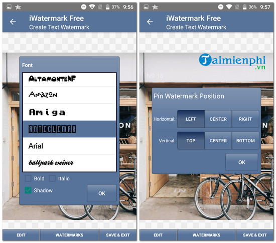 Tải iWatermark cho Android, iOS - Ứng dụng tạo watermark, đóng dấu ảnh