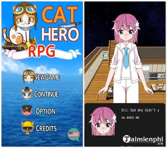 Tải CAT HERO RPG cho Android, Game nhập vai giải cứu mèo cho mobile -t