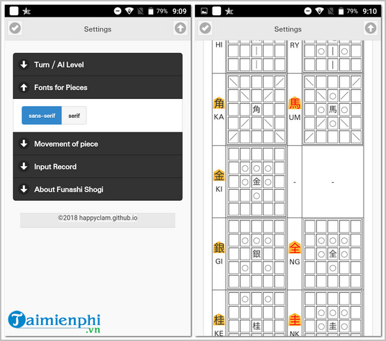 Tải Funashi Shogi cho Android, Game cờ tướng Nhật Bản miễn phí -taimie