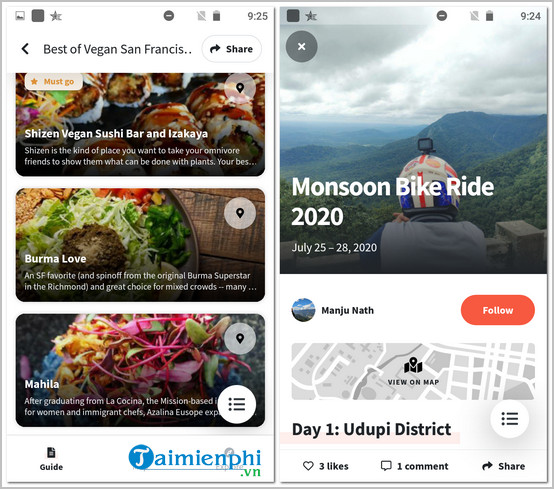 Tải Wanderlog cho Android, iPhone - Ứng dụng lập kế hoạch du lịch miễn
