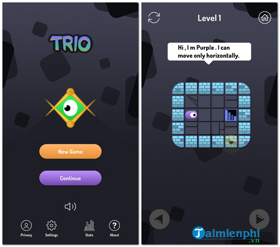 Tải Trio cho Android - Game giải đố trí tuệ cho di động -taimienphi.vn