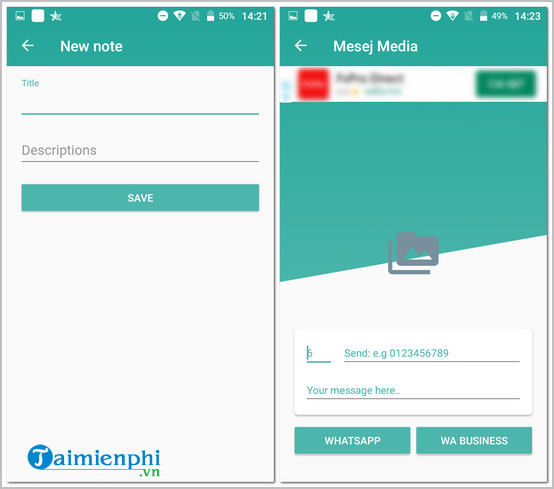 Download Mesej Je Cho Android - Ứng dụng gửi tin nhắn WhatsApp mà khôn