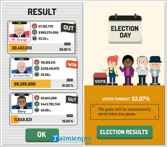 Download Hey Mr. President Cho Android - Game mô phỏng bầu cử cho điện