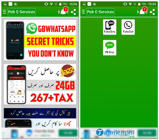 Download Pak E Services Cho Android - Ứng dụng tra số cho điện thoại A