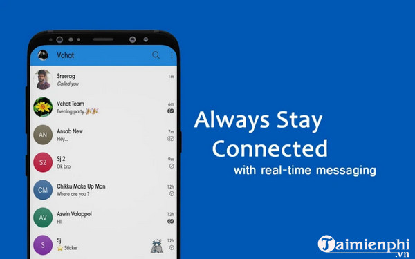 Download Vchat Messenger Cho Android - Ứng dụng nhắn tin miễn phí cho